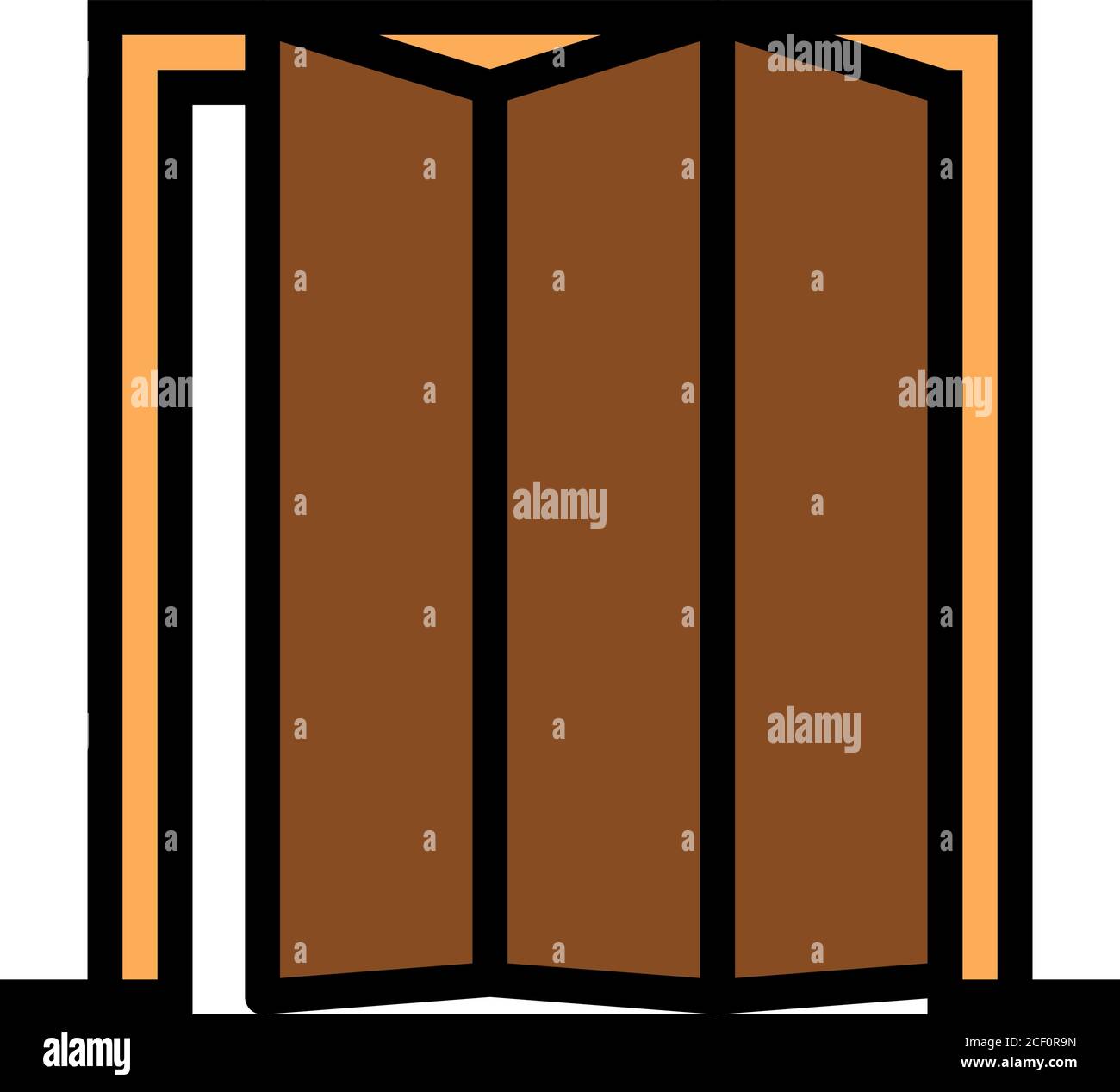 folding door color icon vector illustration Stock Vector Image & Art ...