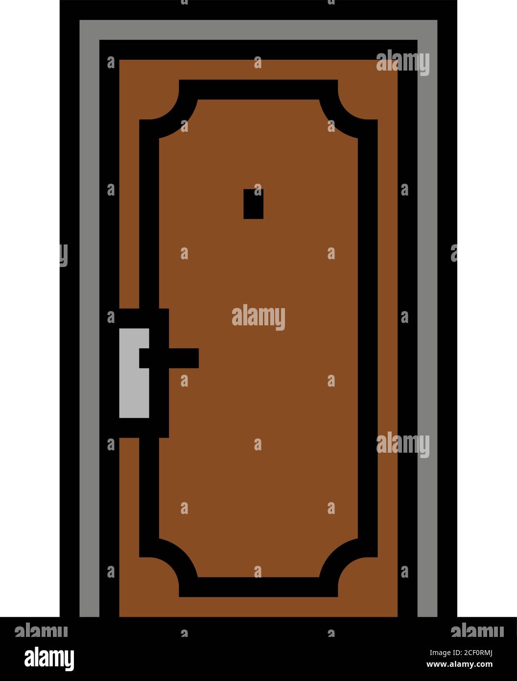 entrance door color icon vector illustration Stock Vector Image & Art ...