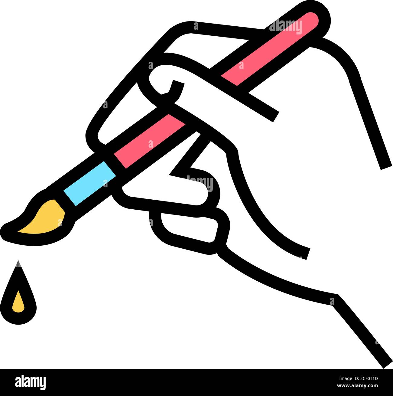 drawing picture color icon vector illustration Stock Vector Image & Art ...