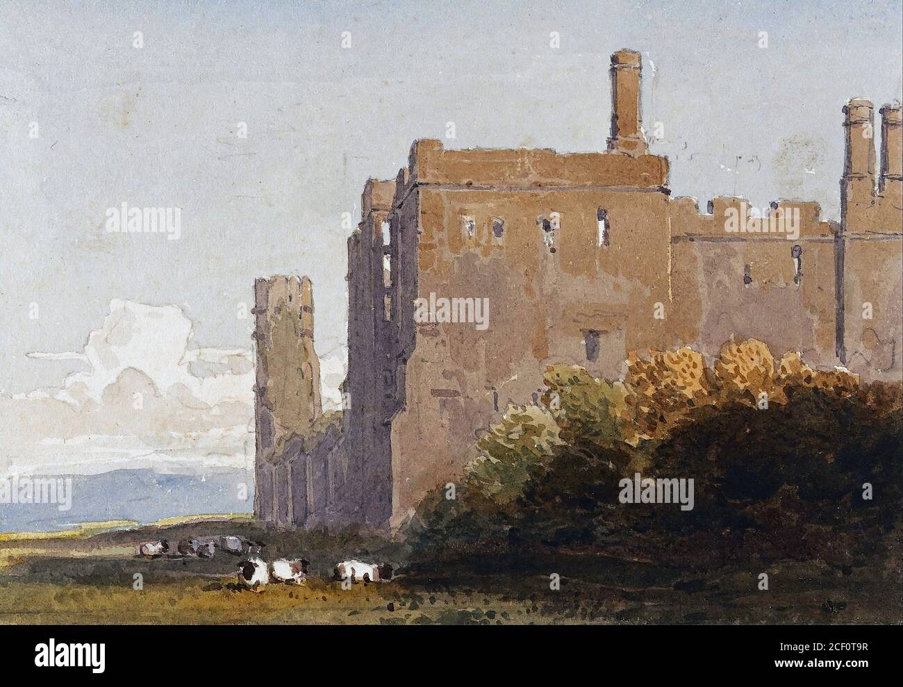 Cox I David - Battle Abbey Sussex - British School - 19th Century Stock ...