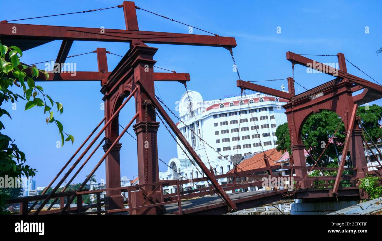 Jakarta, Indonesia - July 16, 2019: Kota Intan Drawbridge or Engelse ...