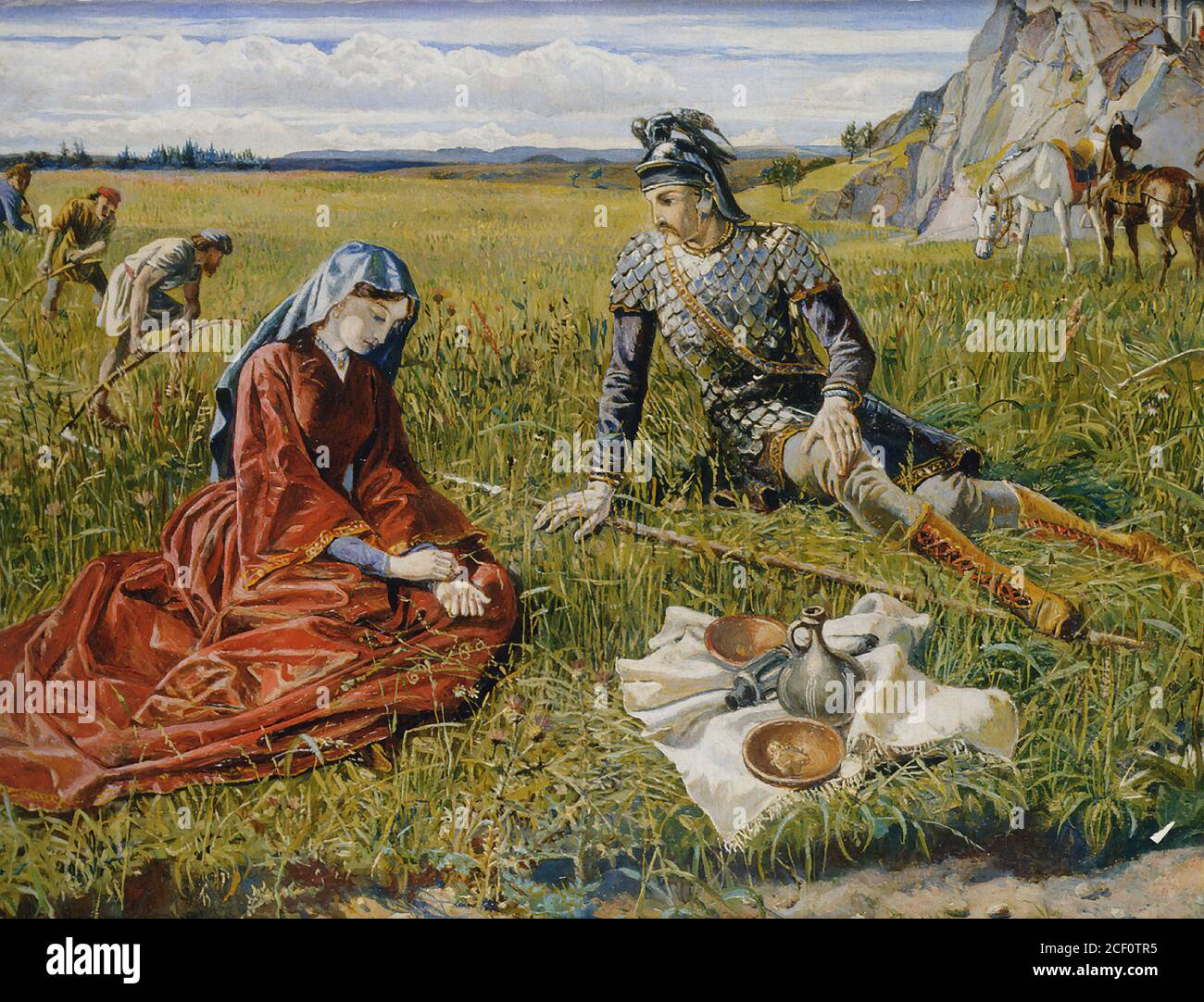 Crane Walter - Ruth and Boaz - British School - 19th Century Stock ...