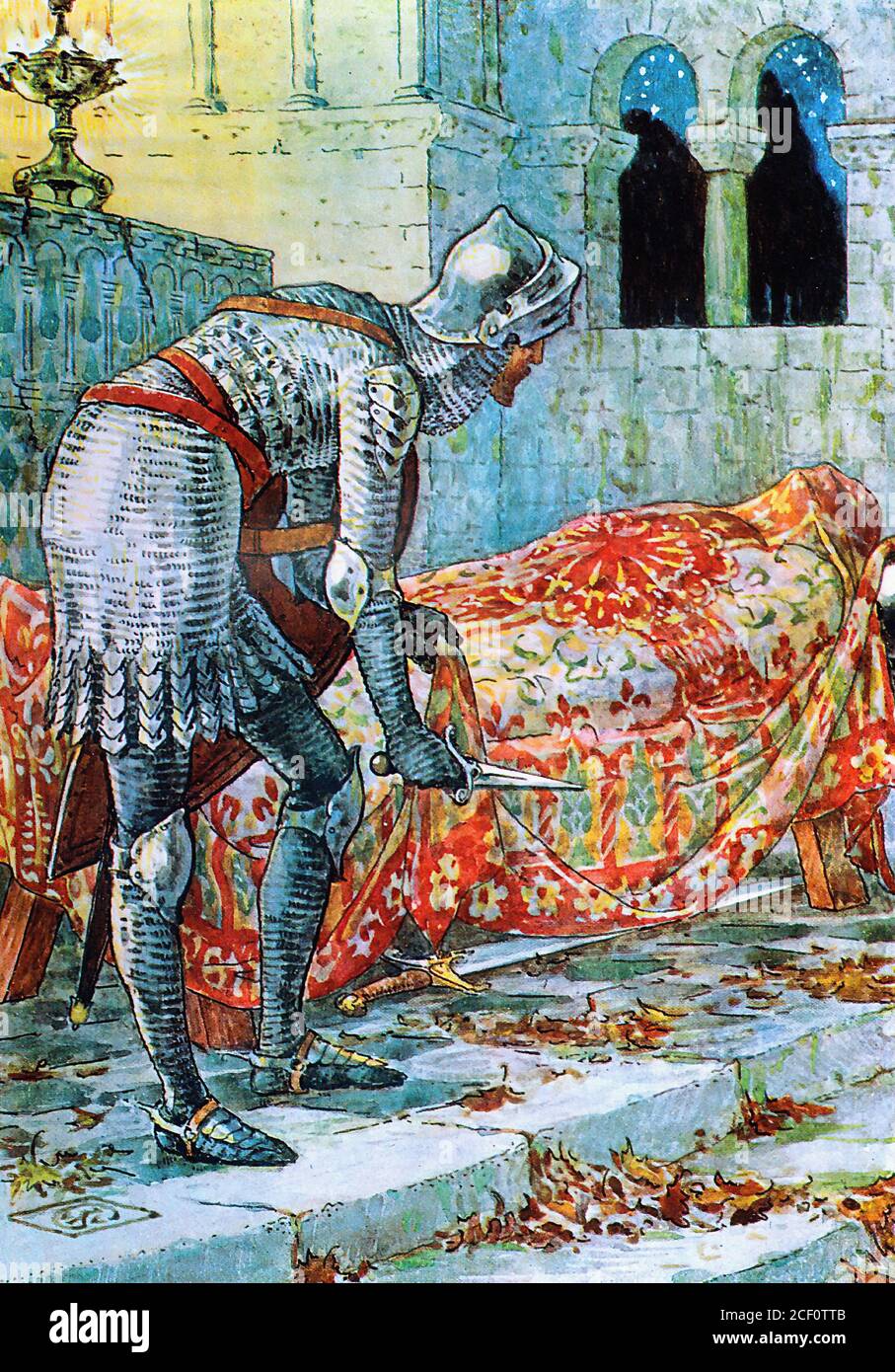 Crane Walter - Sir Launcelot in the Chapel Perilous - British School ...