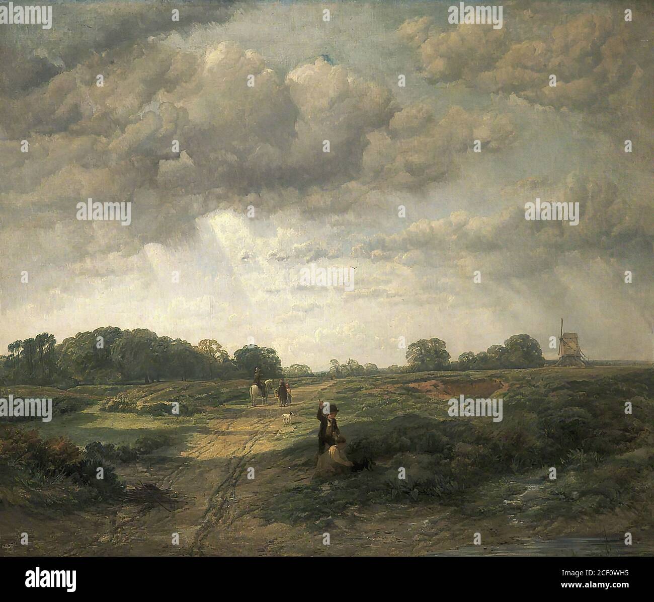 Creswick Thomas - Showery Day - British School - 19th Century Stock ...