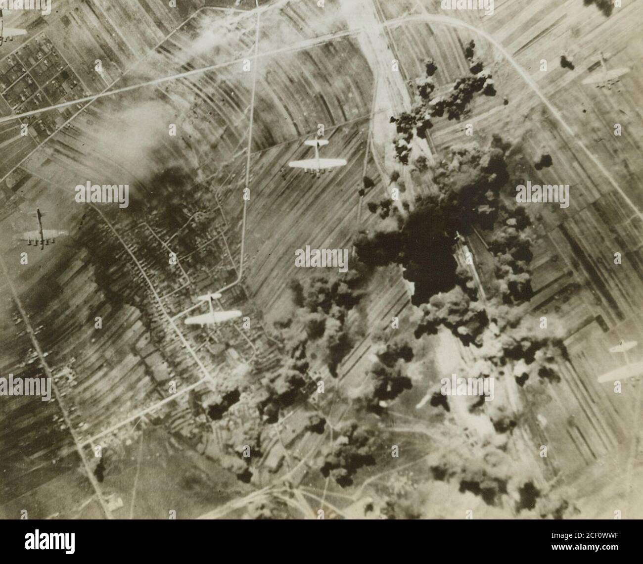 Ploesti Smashed Again by U.S. Airmen Stock Photo - Alamy