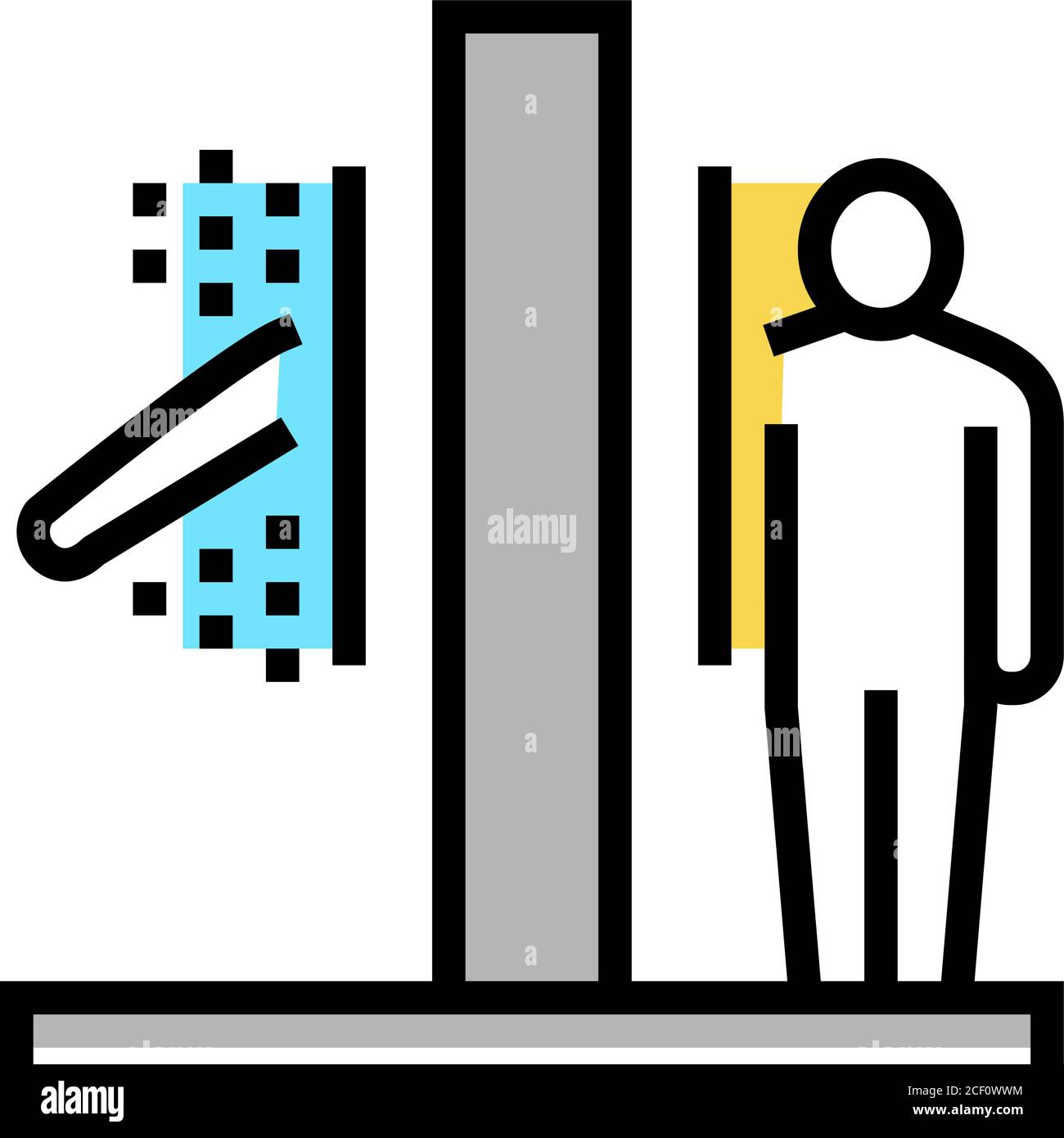 human teleportation color icon vector illustration Stock Vector Image ...