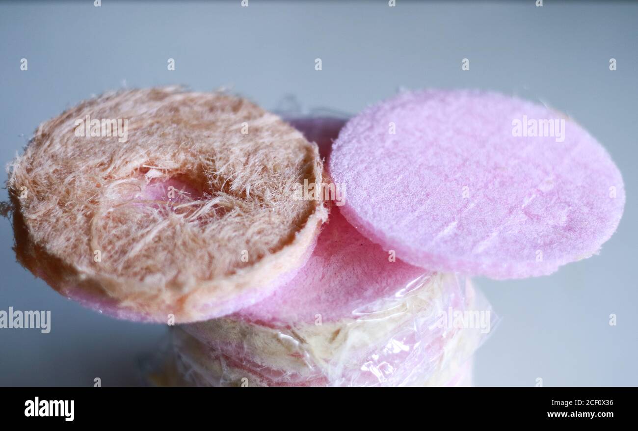 Rambut Nenek or Arumanis (Cotton Candy with Crackers) on white ...