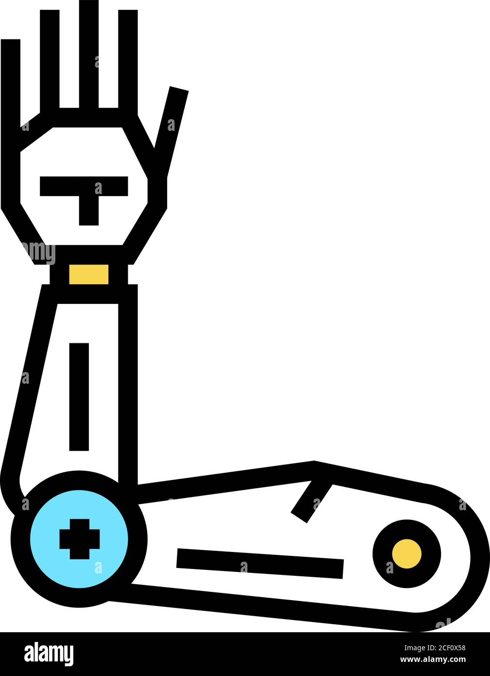 robotic arm color icon vector illustration Stock Vector Image & Art - Alamy