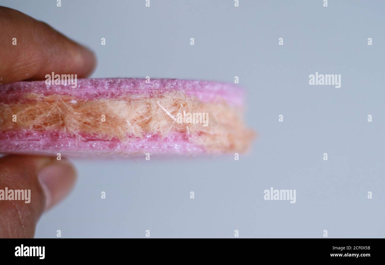 Rambut Nenek or Arumanis (Cotton Candy with Crackers) on white ...