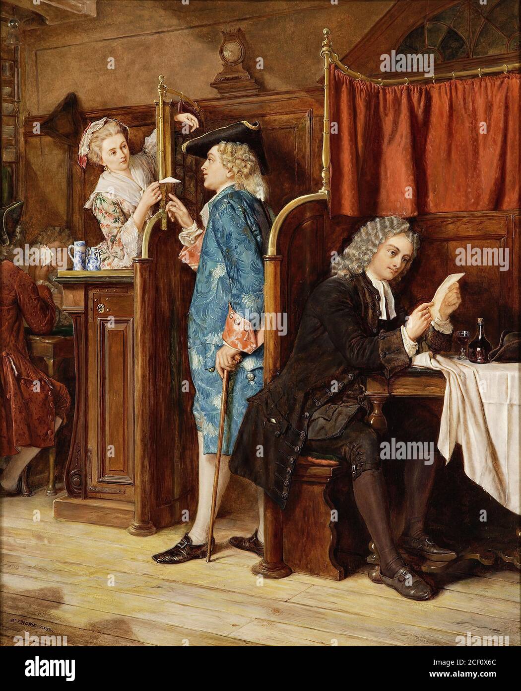 Crowe Eyre - a Note to Stella (Dean Swift at St. James's Coffee House ...