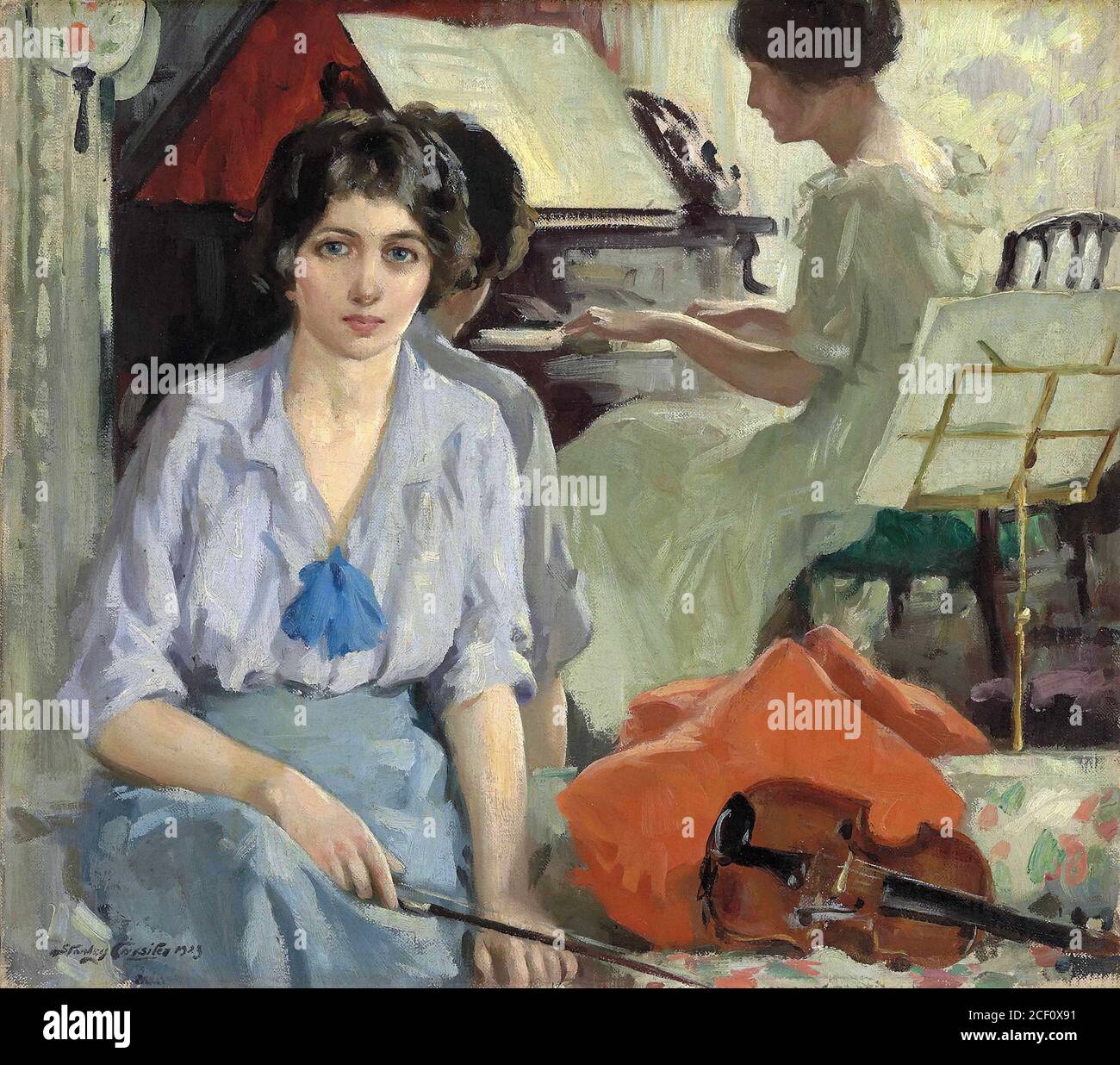 19th century painting of musicians hi-res stock photography and images ...