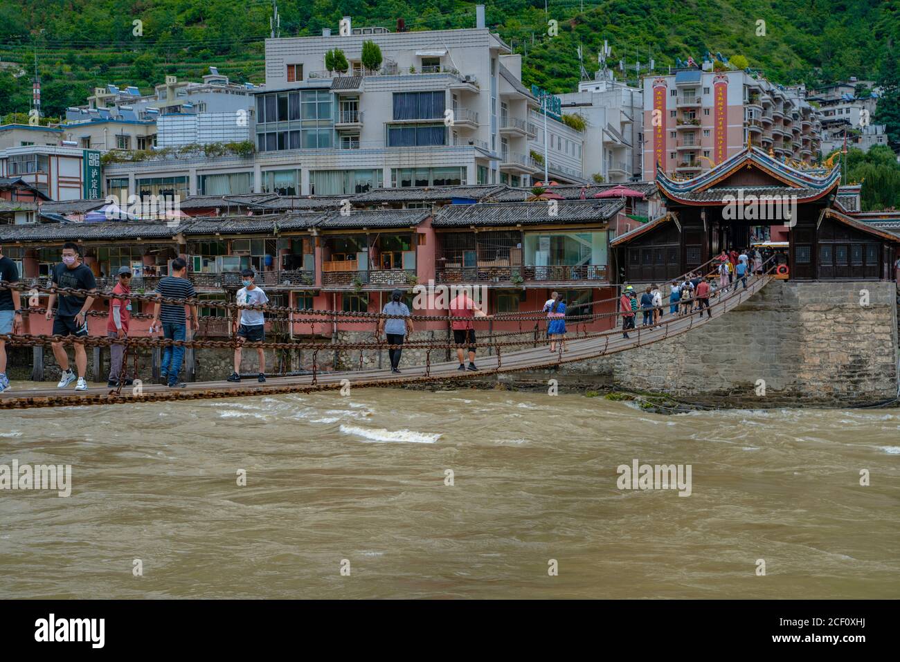 Luding bridge, a historical landmark in Sichuan, China Stock Photo - Alamy