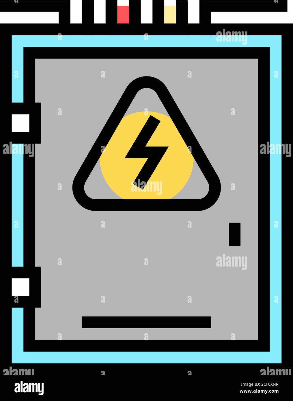 electrical box color icon vector illustration Stock Vector Image & Art ...