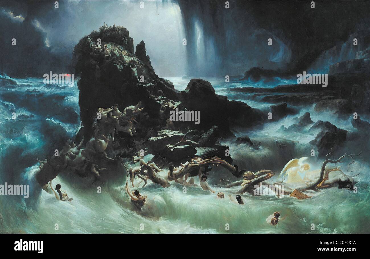 Danby Francis - the Deluge - British School - 19th Century Stock Photo ...
