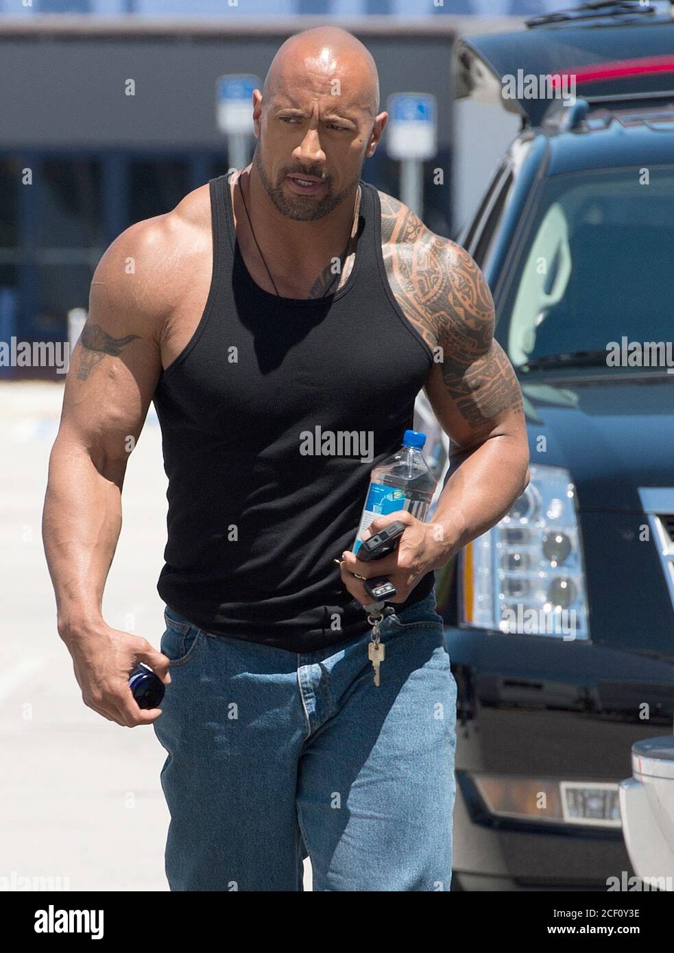 Dwayne Johnson Bodybuilding 2012 Fast And Furious 6 Set Photos