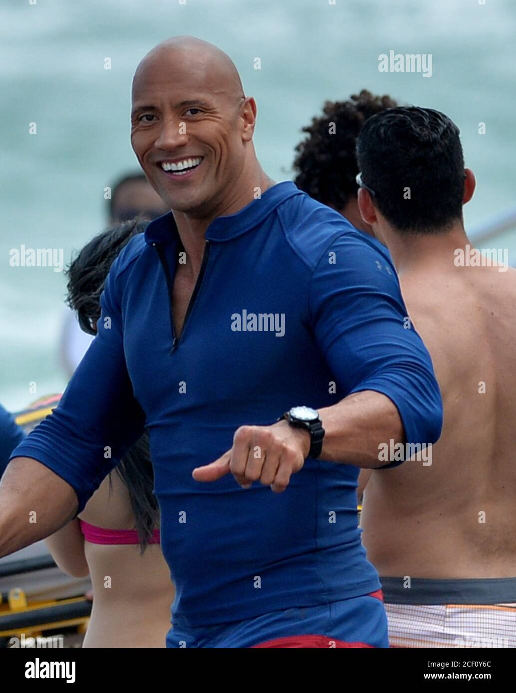 BOCA RATON, FL - FEBRUARY 23: Actor Dwayne Johnson and actress Ilfenesh ...