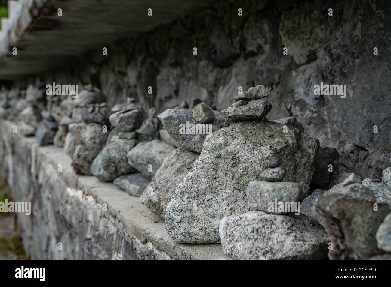 Prayer's pile, a stack of rocks to pray in Tibet, China Stock Photo - Alamy