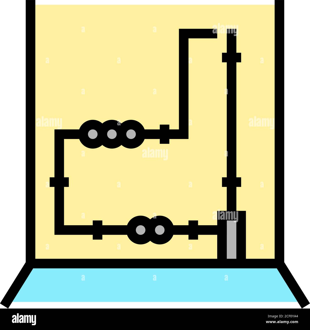 electrical wiring color icon vector illustration Stock Vector Image ...