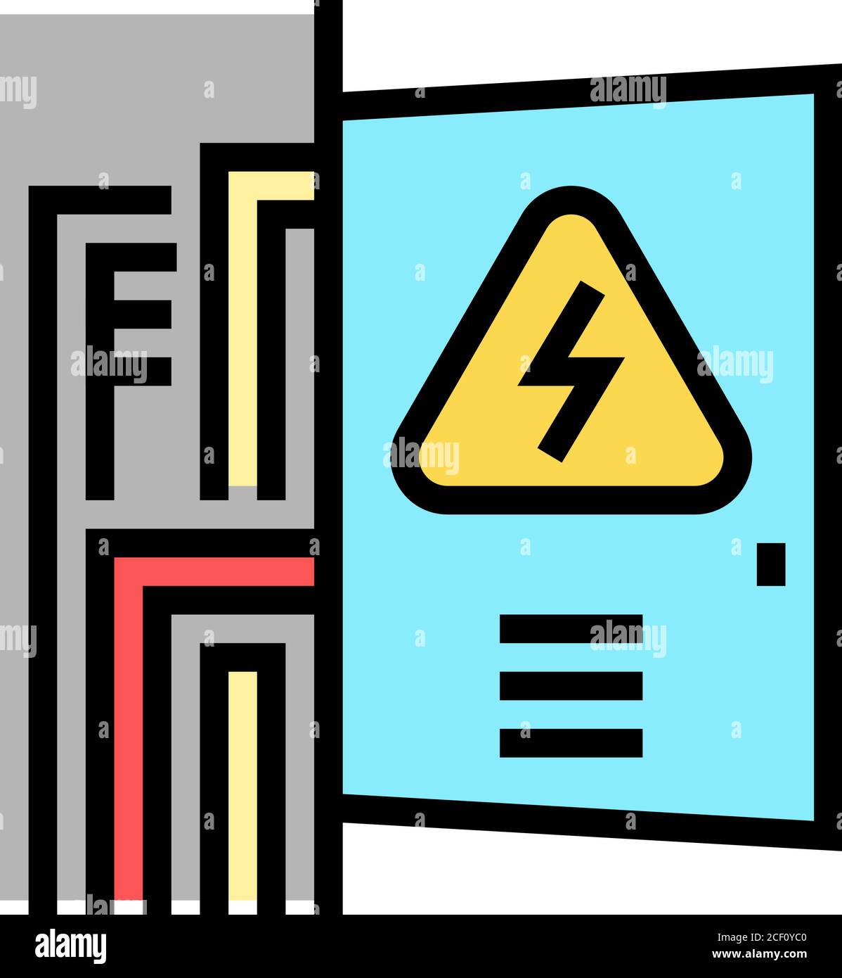 switchboard box color icon vector illustration Stock Vector Image & Art ...