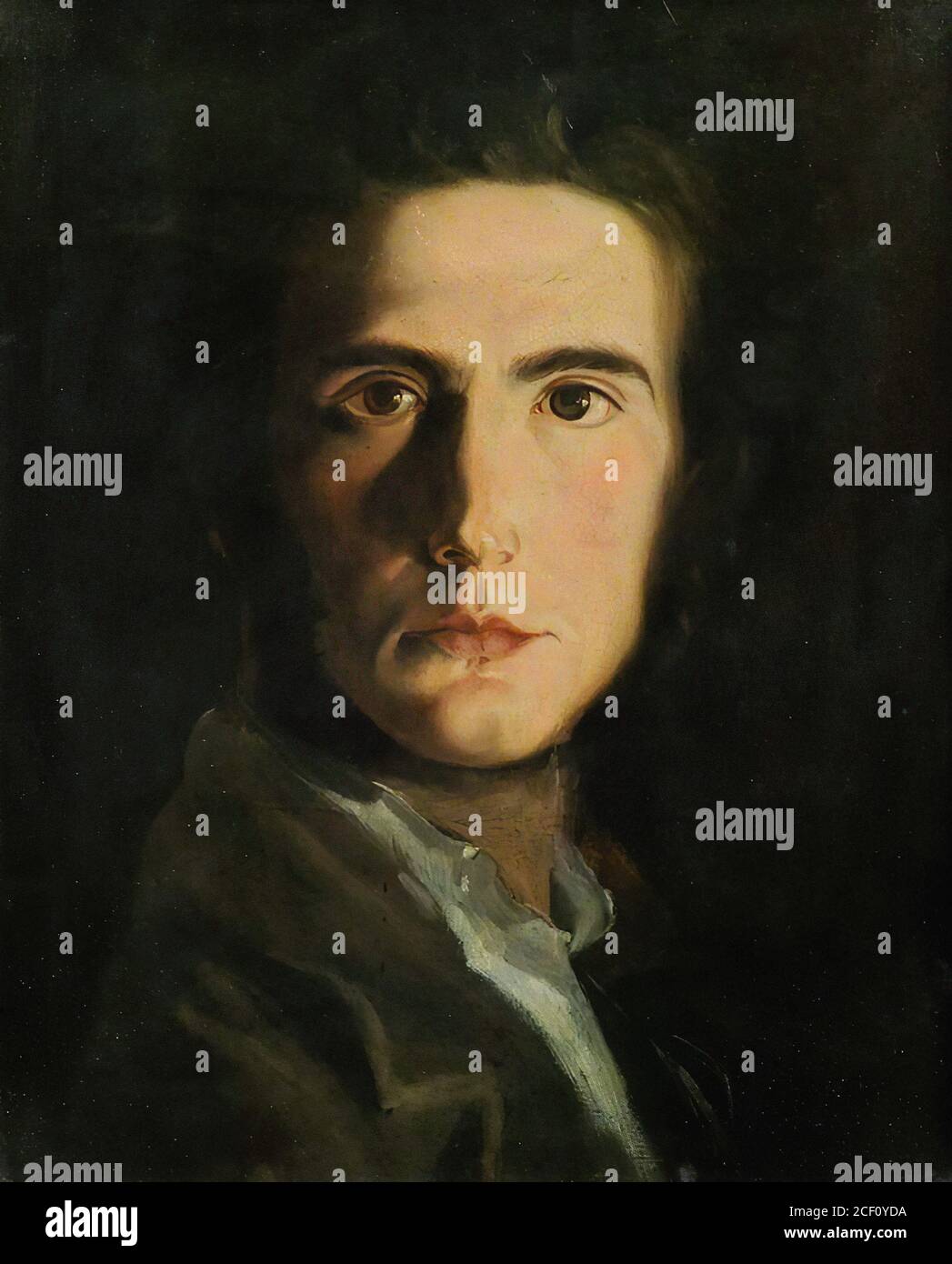 Dawson Henry - Self Portrait 3 - British School - 19th Century Stock ...