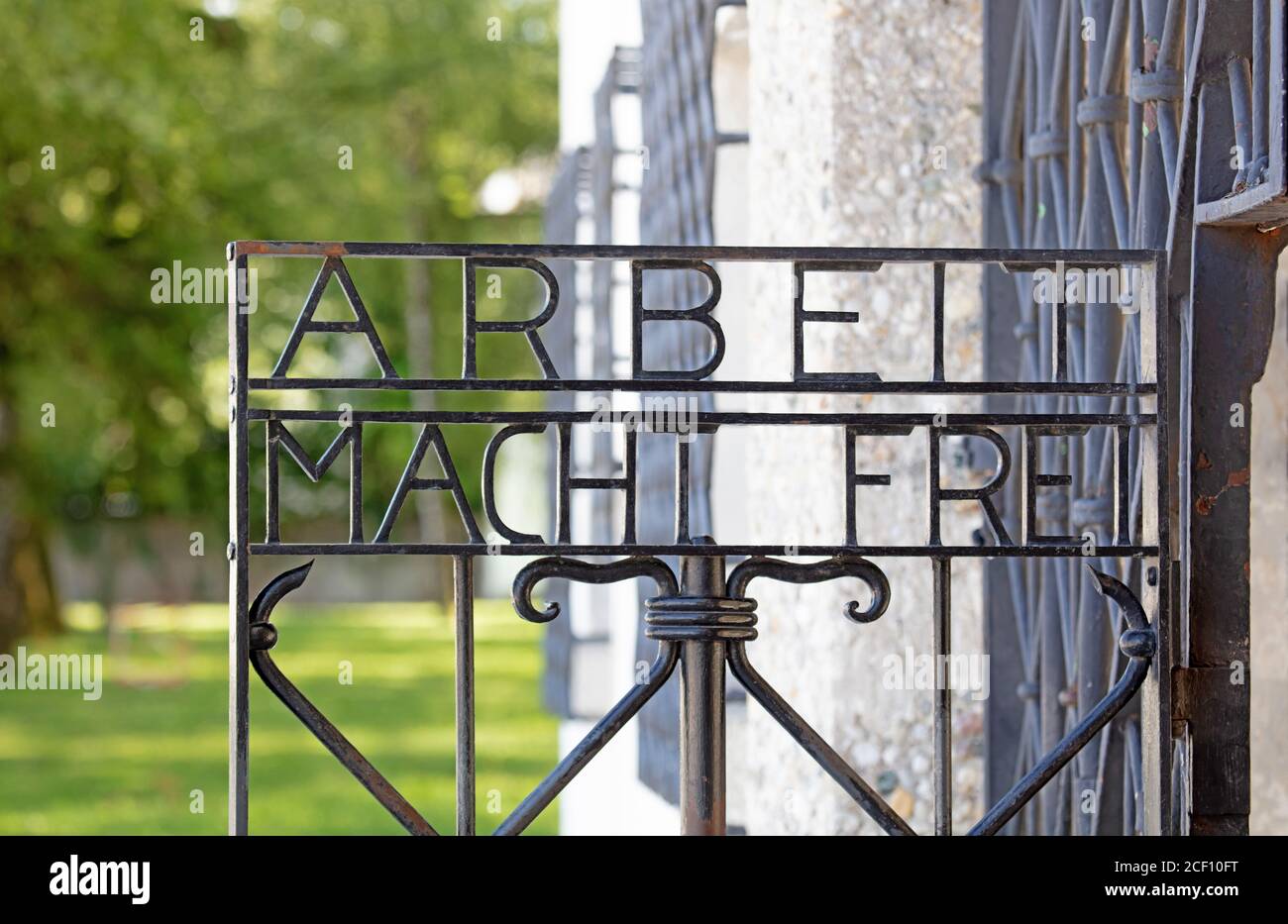 Dachau, Germany on july 13, 2020: Dachau concentration camp entrance ...