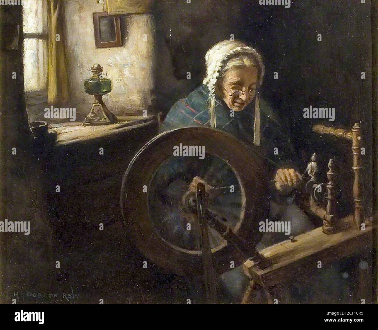Old lady spinning hi-res stock photography and images - Alamy