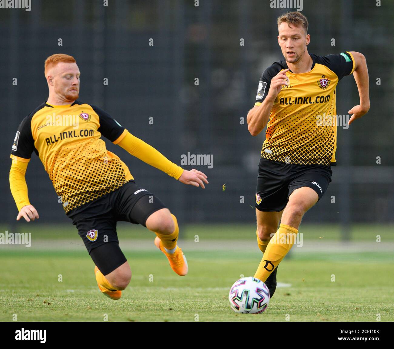 Dresden, Germany. 02nd Sep, 2020. Football: 3rd league, test match, SG ...