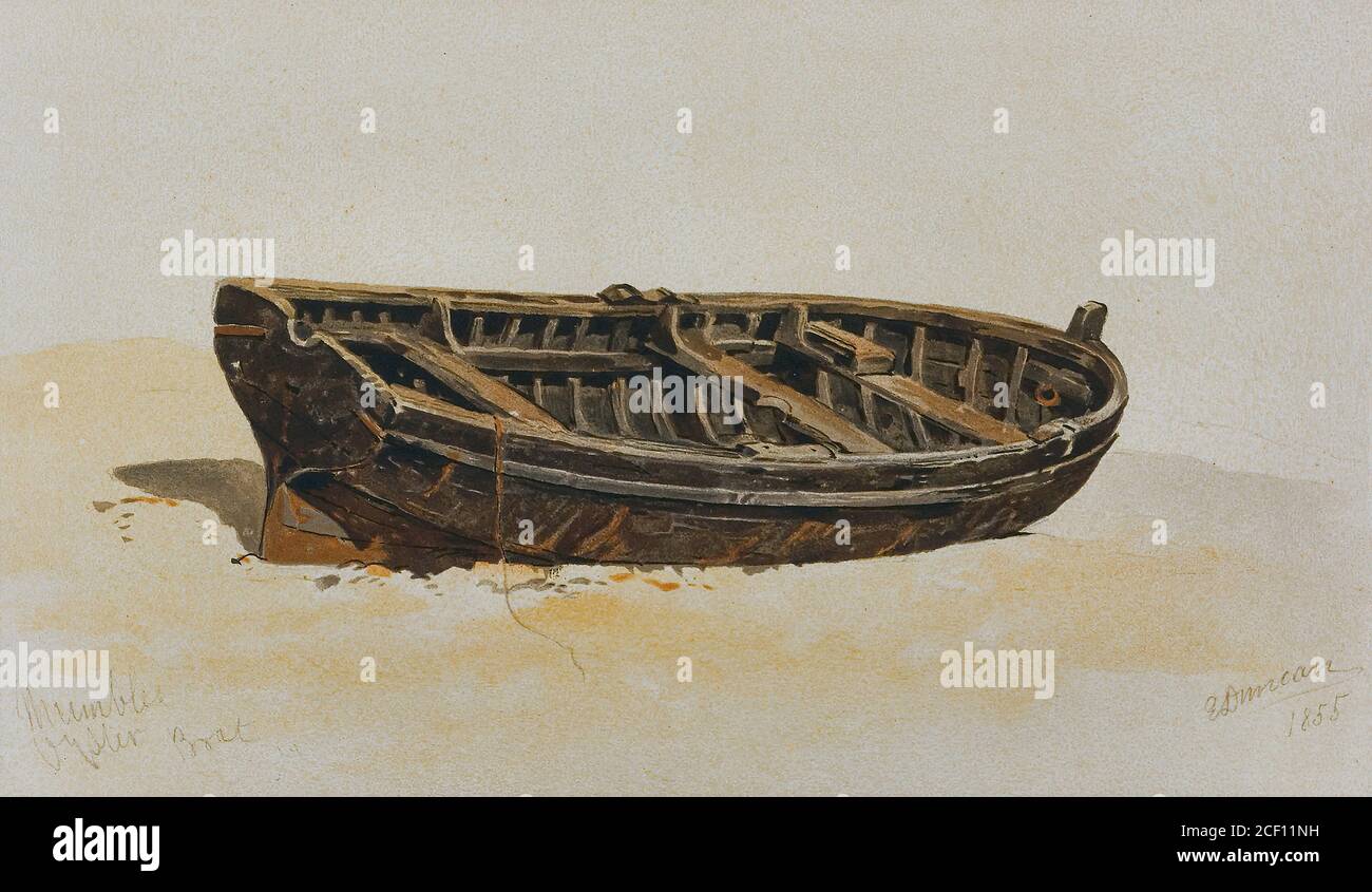 Duncan Edward - Mumbles Oyster Boat - British School - 19th Century ...