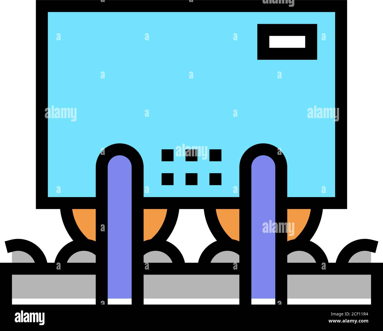 grinding machine color icon vector illustration Stock Vector Image ...