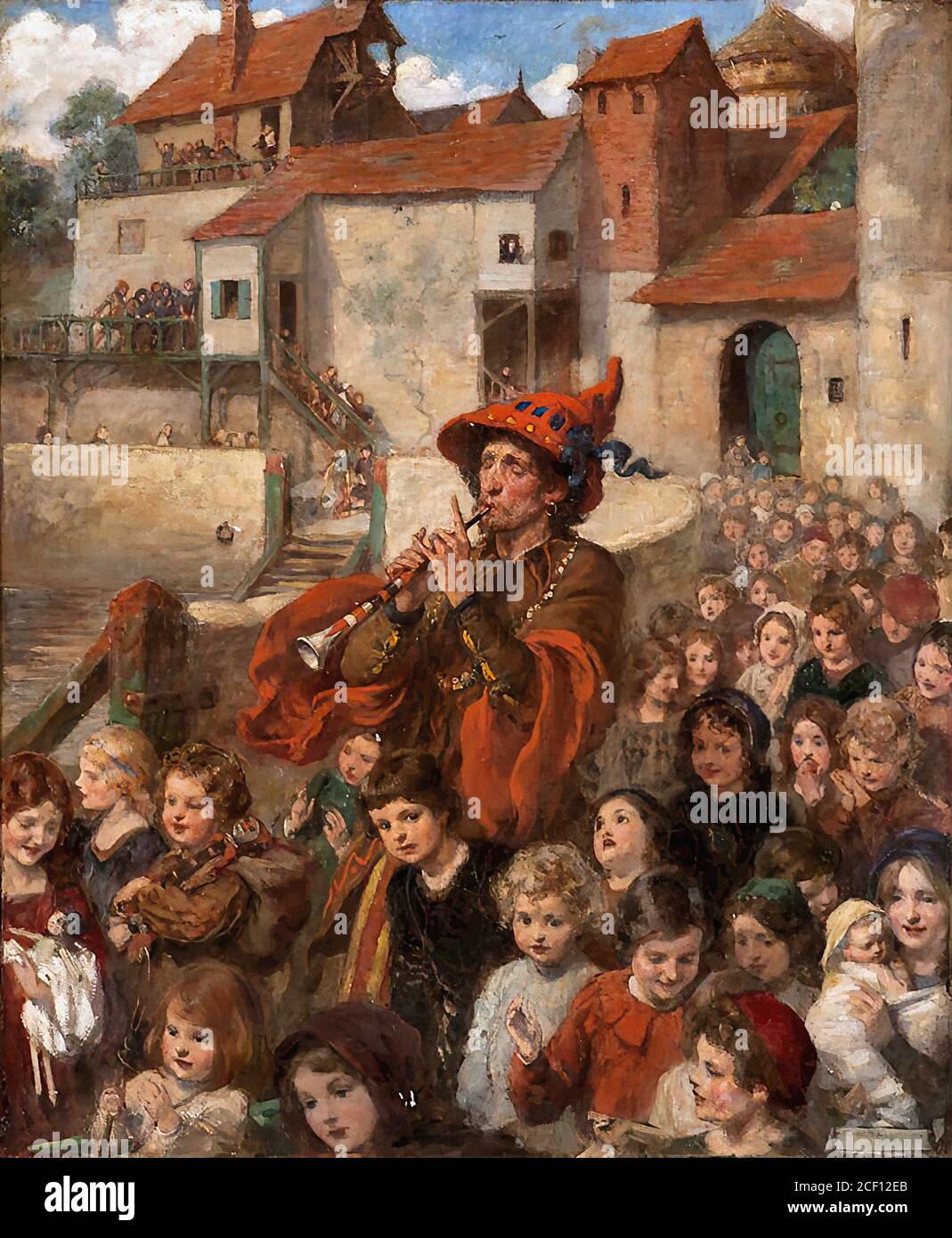Eastman Frank Samuel - Pied Piper of Hamelin - British School - 19th ...