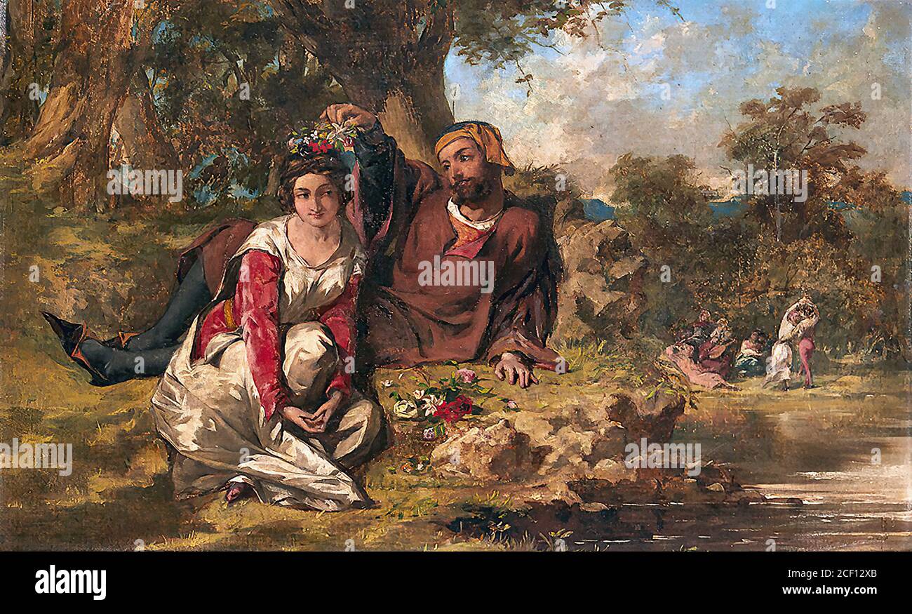 Elmore Alfred - a Scene from the Decamerone - British School - 19th ...