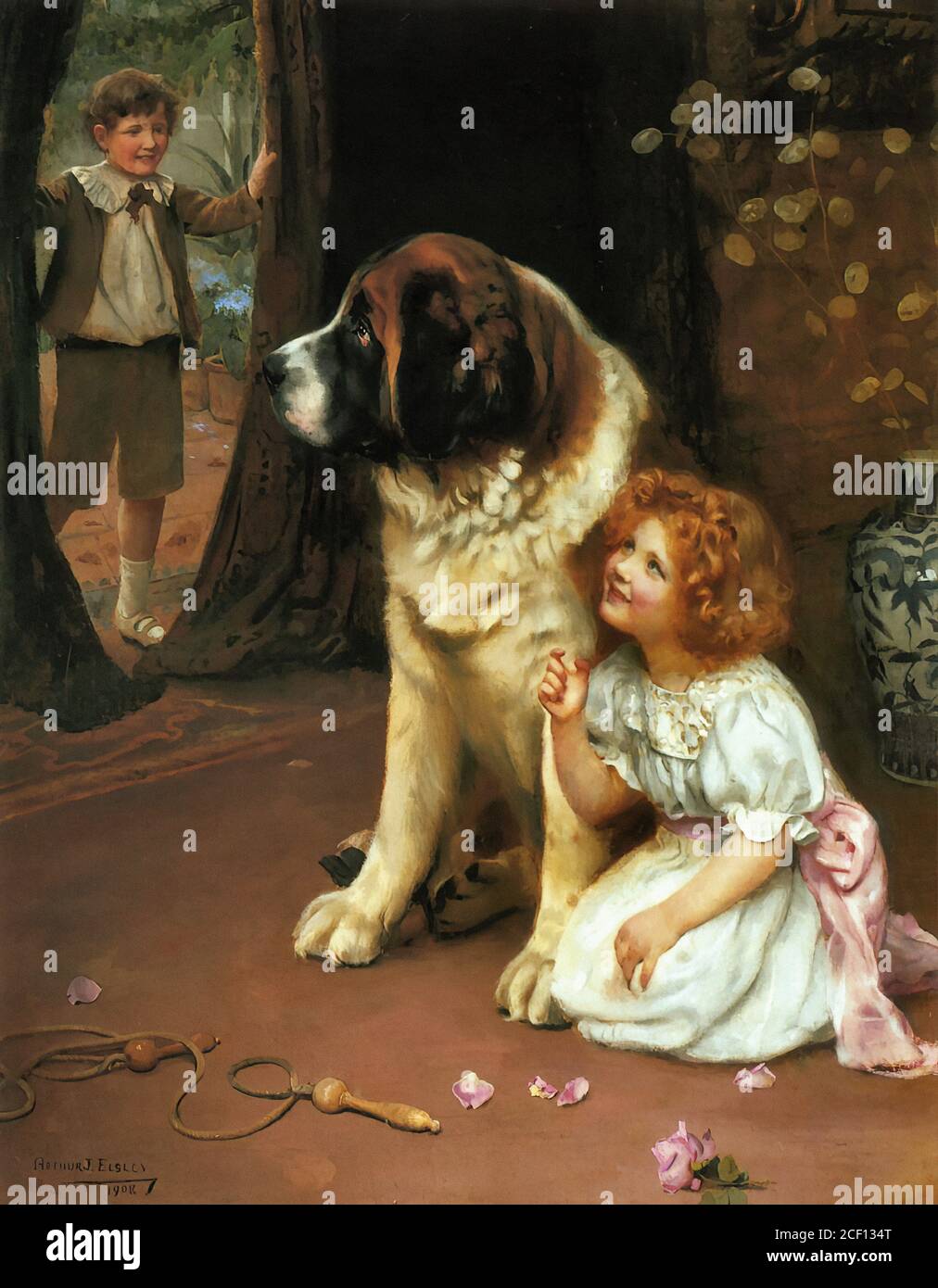 Elsley Arthur John - Hide and Seek - British School - 19th Century ...