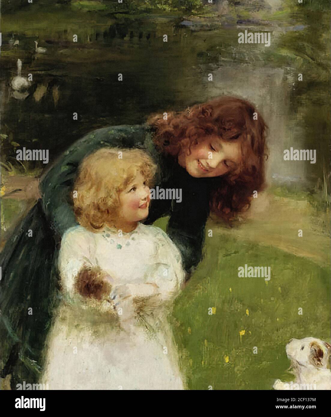 Elsley Arthur John - Queenie and Marjorie - British School - 19th ...