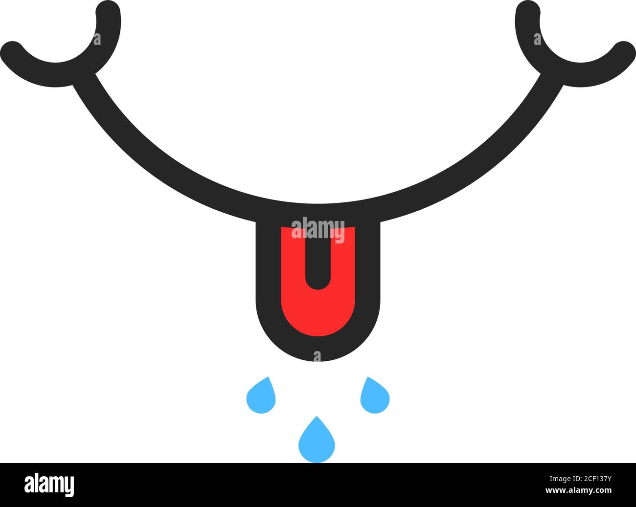 Smiley emoticon hungry hi-res stock photography and images - Alamy