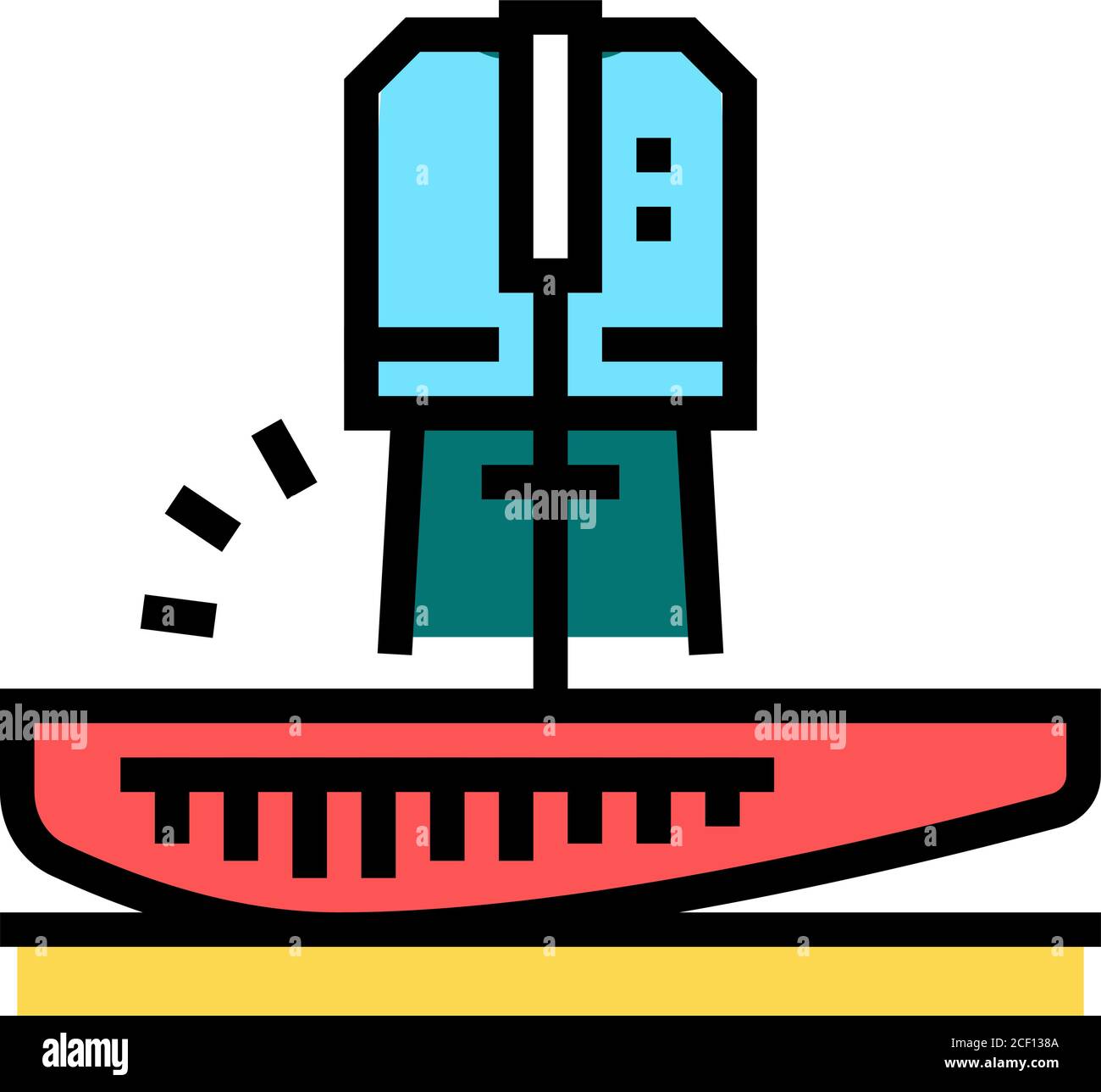 tuna fish cut color icon vector illustration Stock Vector Image & Art ...