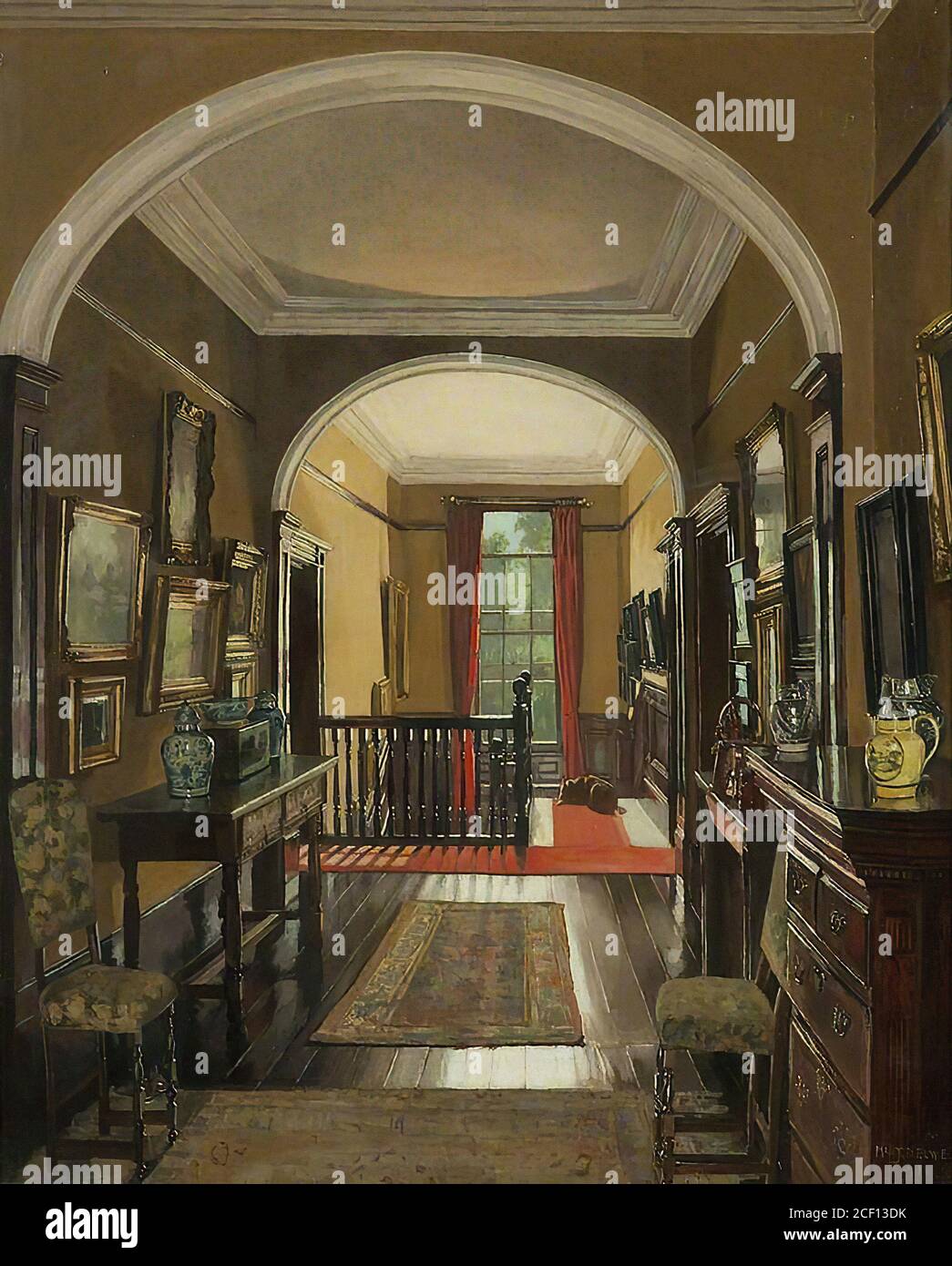 Elwell Mary Dawson - the Landing in Summer - British School - 19th ...