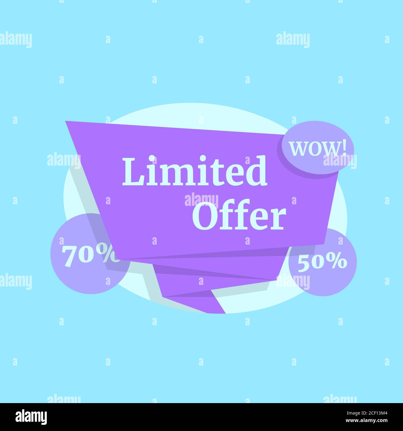 limited offer color label like wow sale Stock Vector Image & Art - Alamy