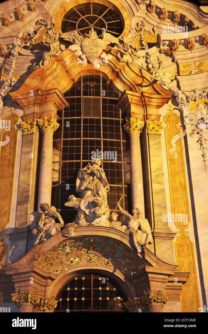 Asam Church at night in Munich, Germany Stock Photo - Alamy