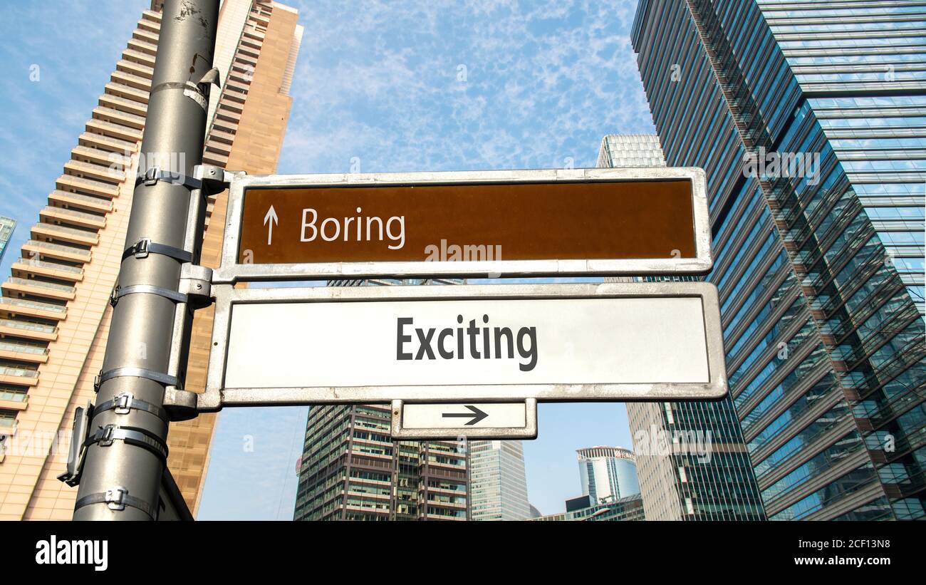 Exciting boring hi-res stock photography and images - Alamy