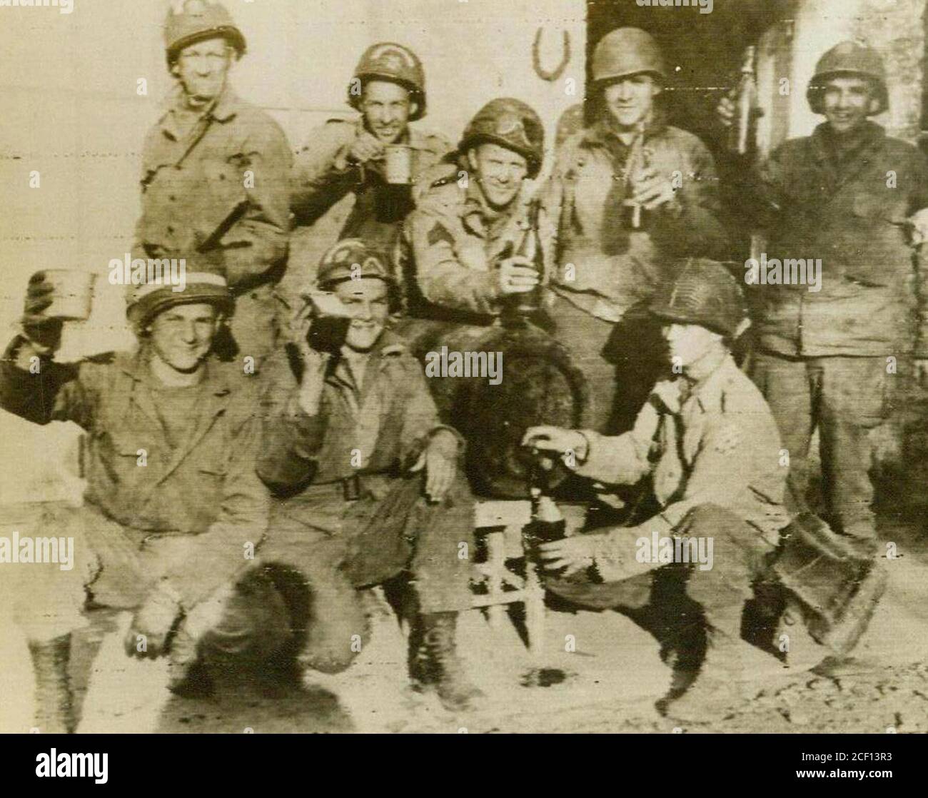 Vintage army toast hi-res stock photography and images - Alamy