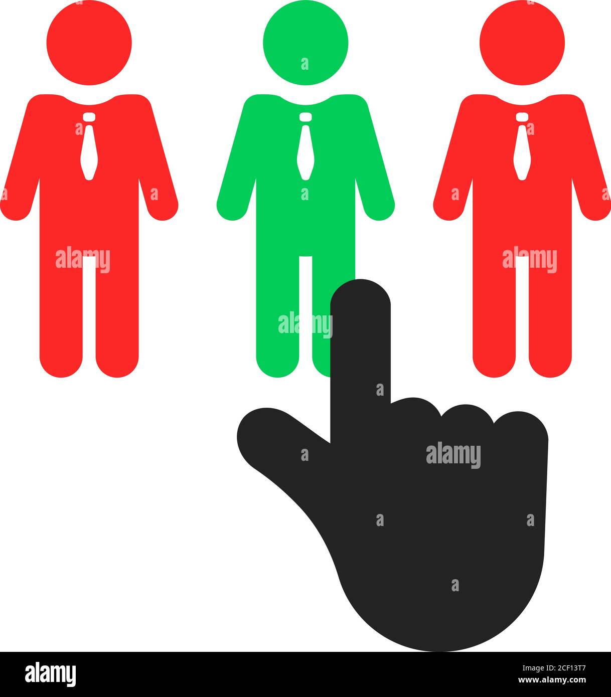 hand select employee like recruitment Stock Vector Image & Art - Alamy