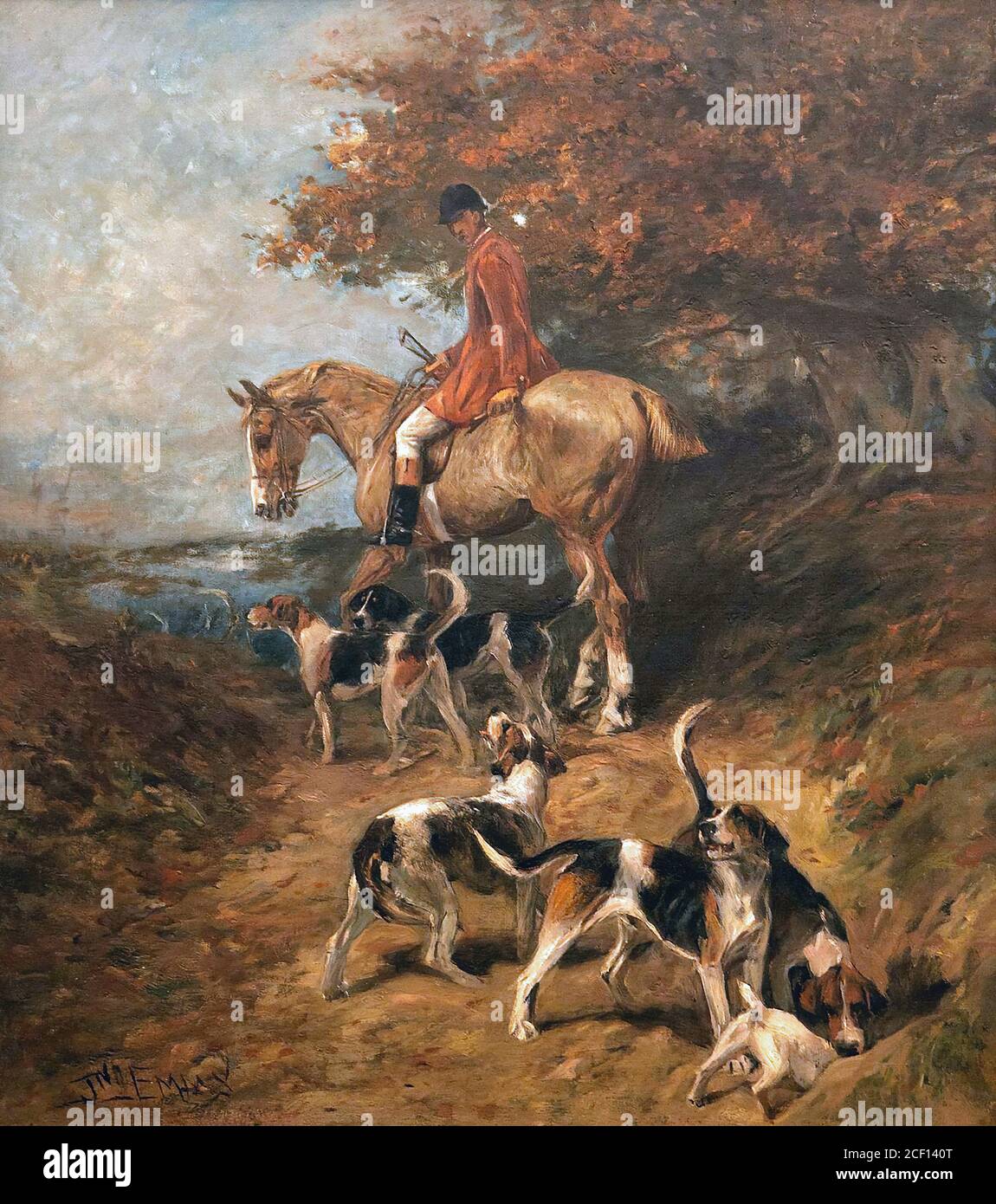Emms John - Gone to Ground 3 - British School - 19th Century Stock ...