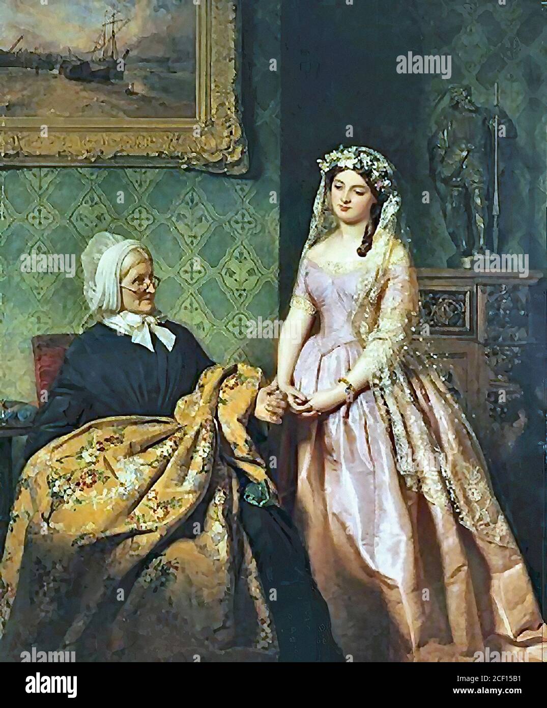 Faed John - the Bride - British School - 19th Century Stock Photo - Alamy