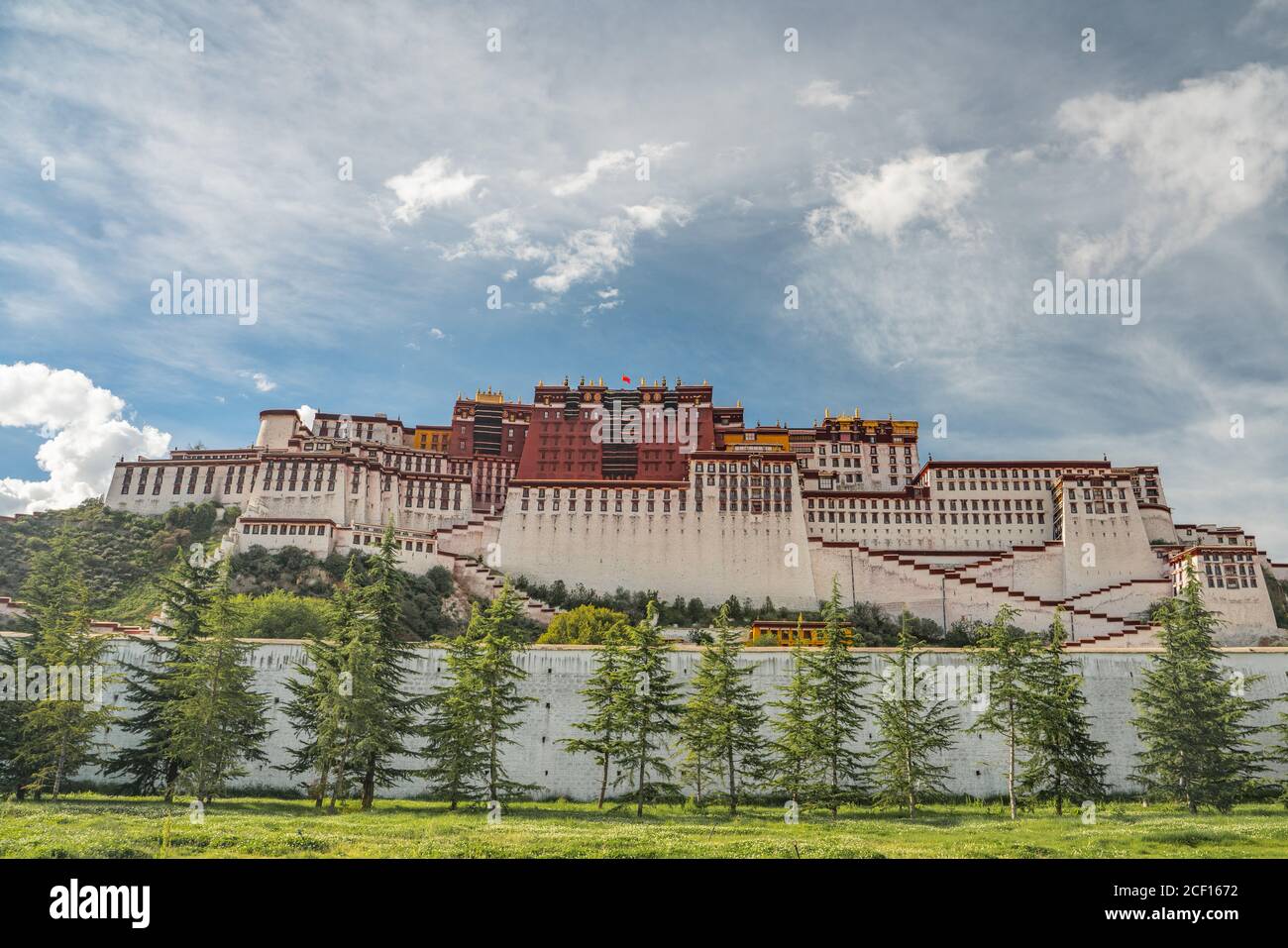 Potala Palace, the royal palace and landmark in Lhasa, Tibet, China ...