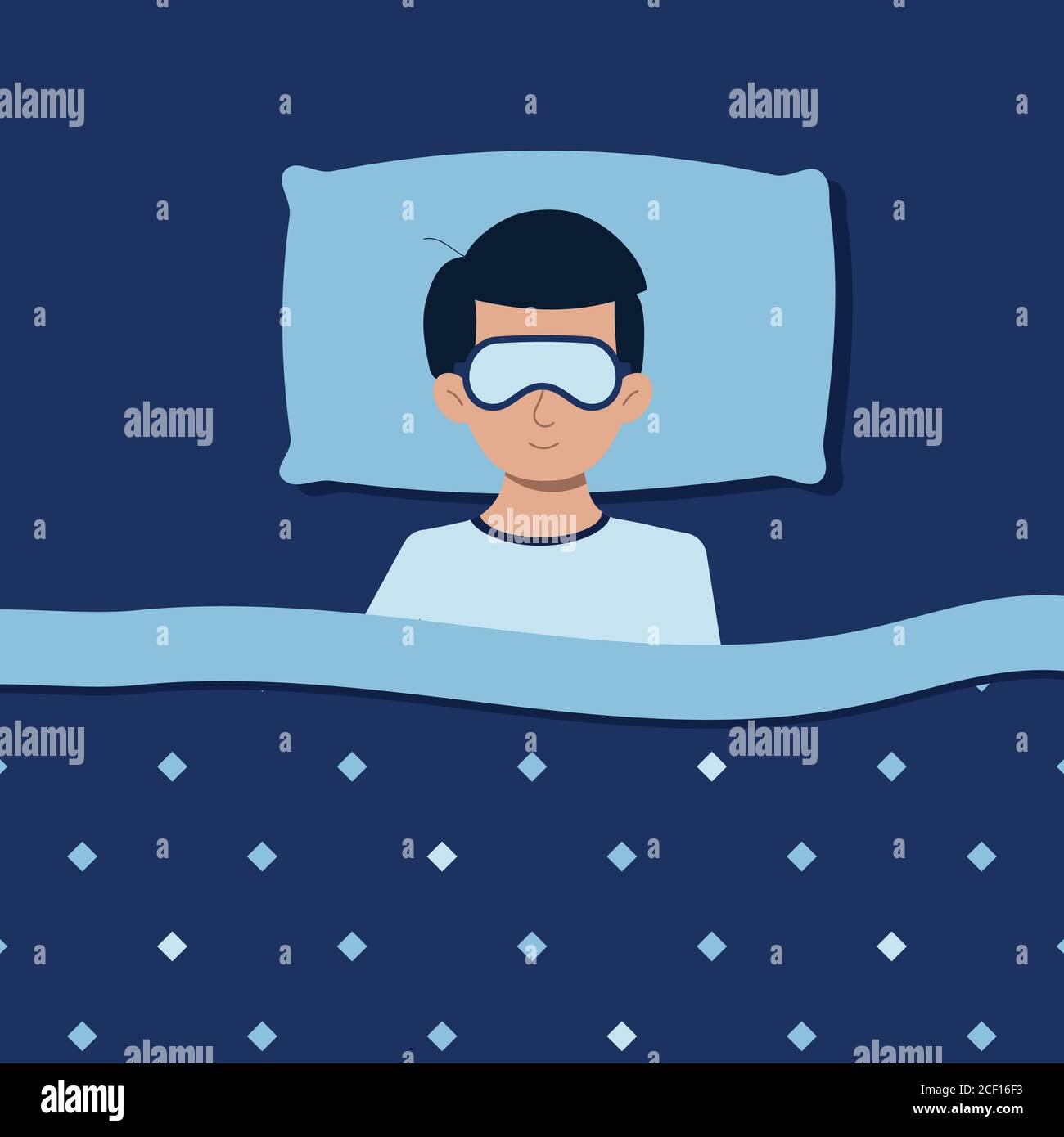Cartoon illustration boy in pajamas hi-res stock photography and images ...