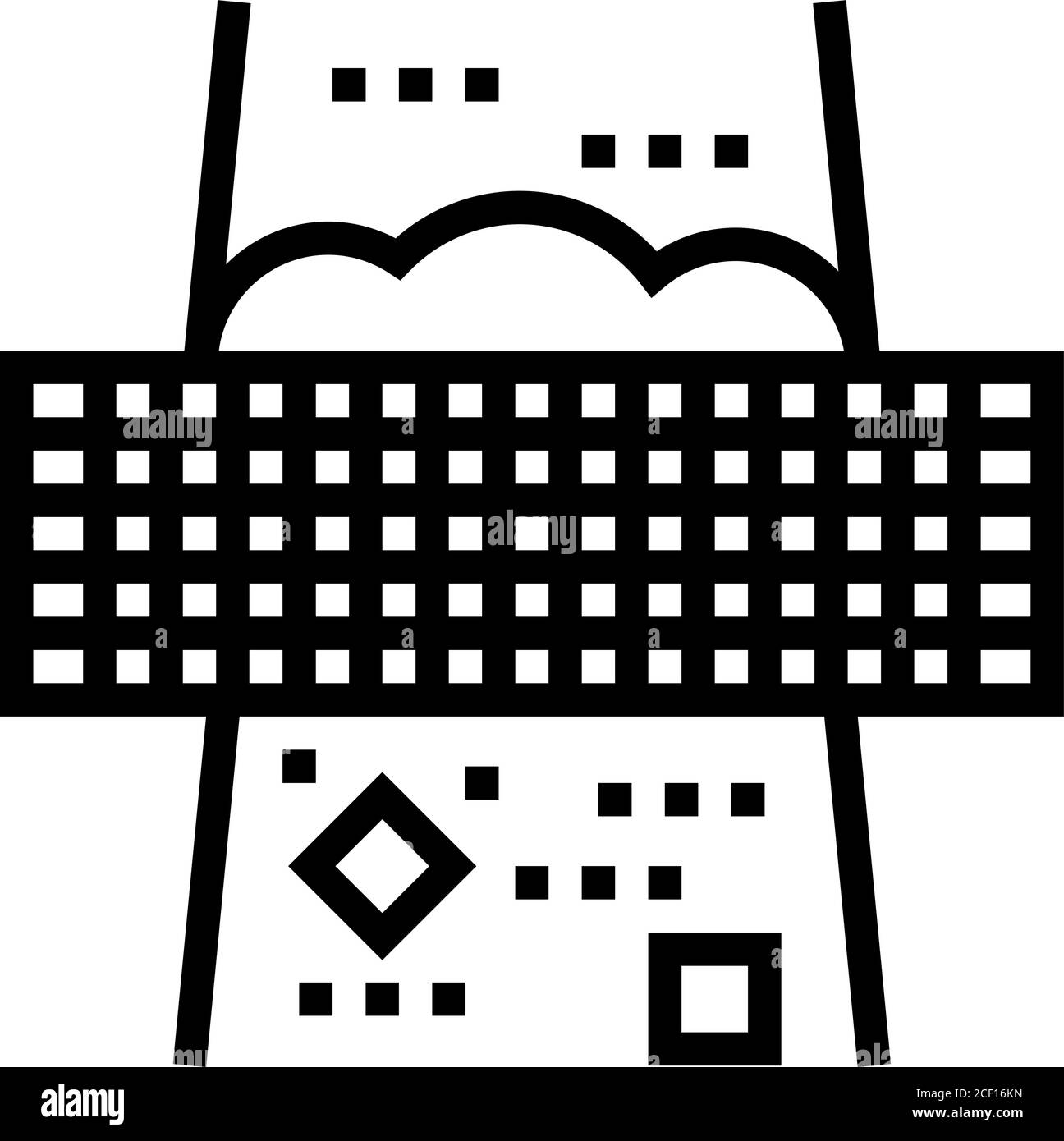 filtration machine line icon vector illustration Stock Vector Image ...