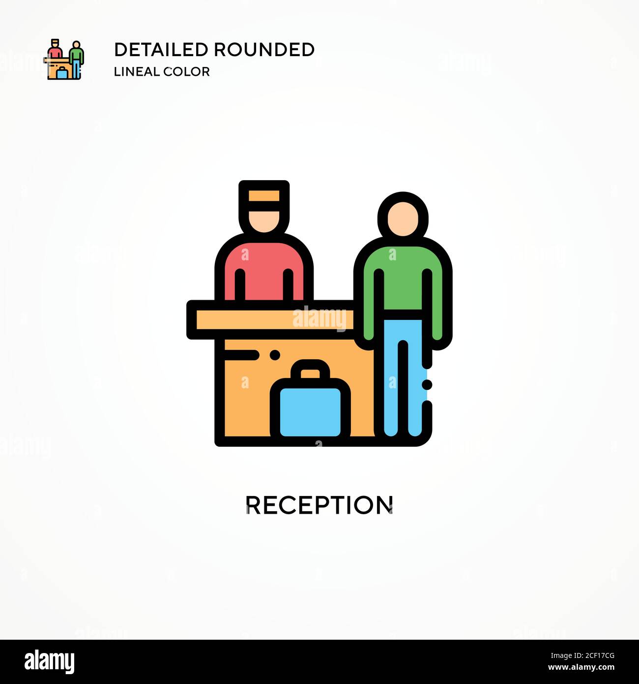 Reception vector icon. Modern vector illustration concepts. Easy to ...