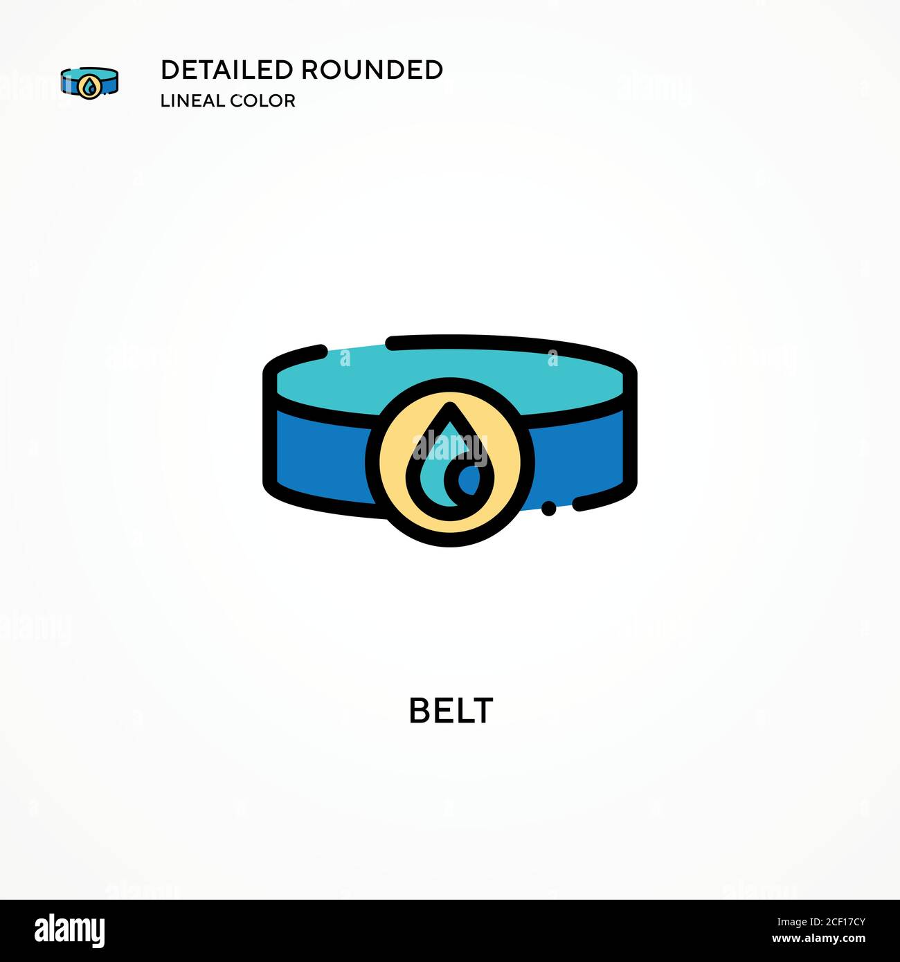 Belt vector icon. Modern vector illustration concepts. Easy to edit and ...