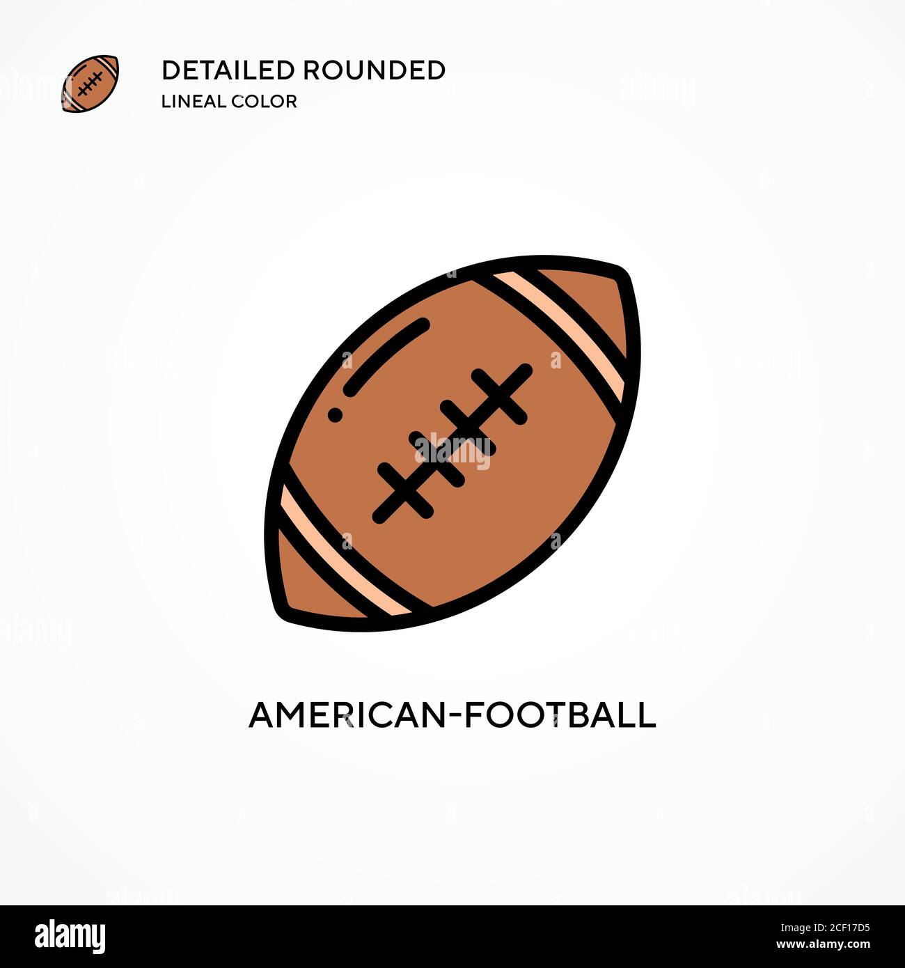 American-football vector icon. Modern vector illustration concepts ...