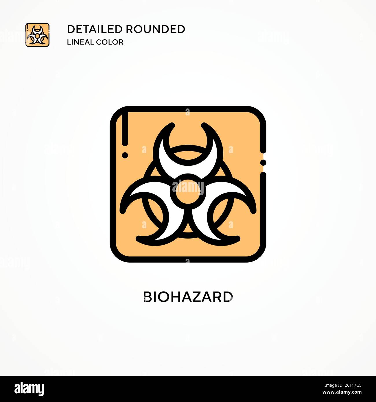 Biohazard vector icon. Modern vector illustration concepts. Easy to ...
